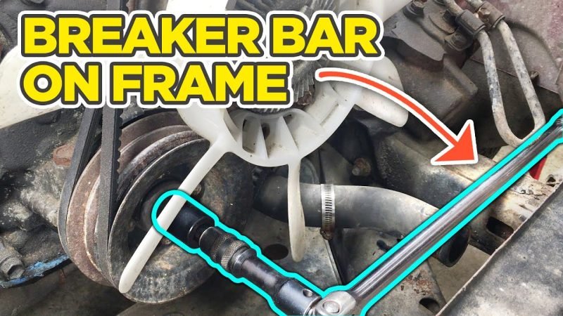 How to Break Loose Crank Pulley Bolt